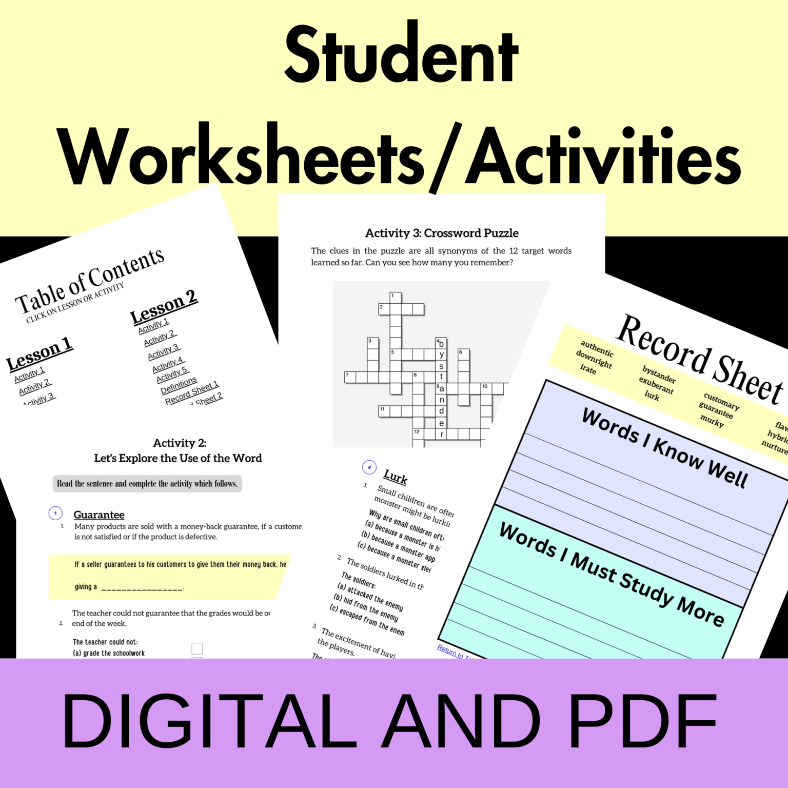 Academic Vocabulary for 7th-10th Grade - Natasha Scripts