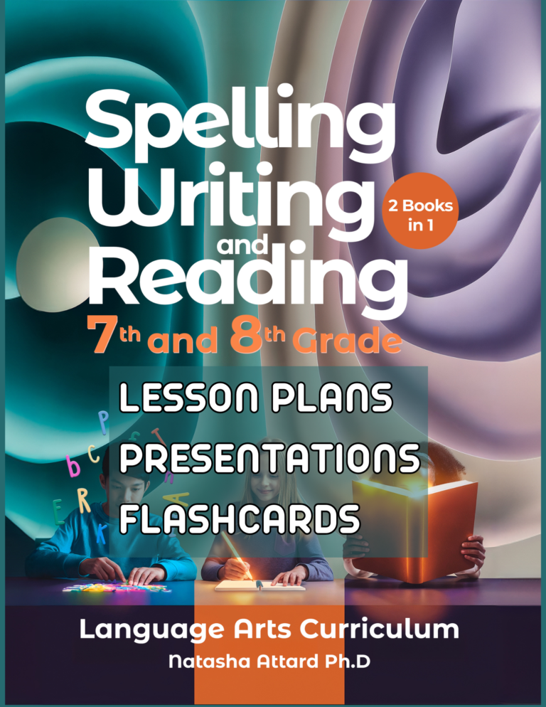 Spelling, Writing and Reading 7-8th Grade - Lesson Plans, Presentations, Flashcards - Natasha ...
