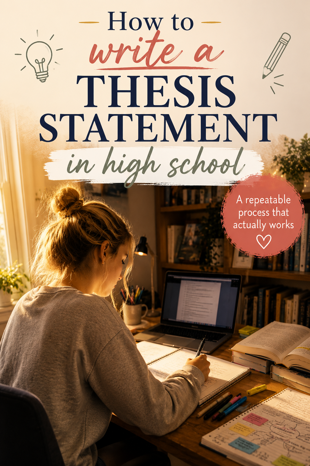How to Write a Thesis Statement in High School: A Repeatable Process ...